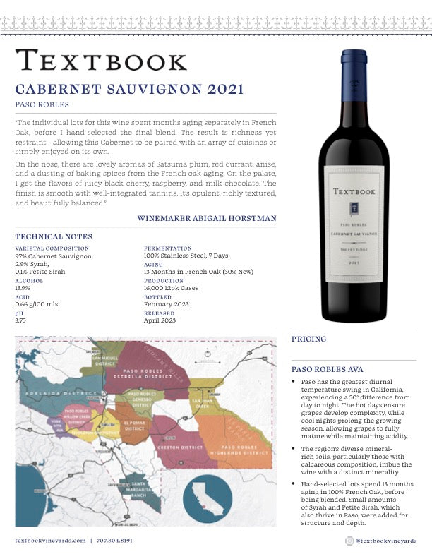 Textbook Cabernet Sauvignon Paso Robles California – Golden Rind Cheese ...