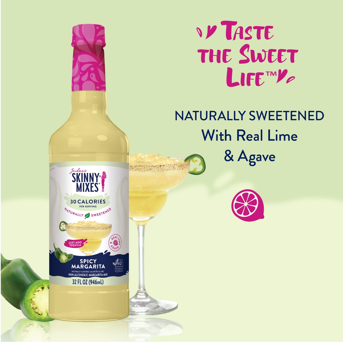 Jordan’s Skinny Mixes Natural Spicy Margarita – Golden Rind Cheese & Wine