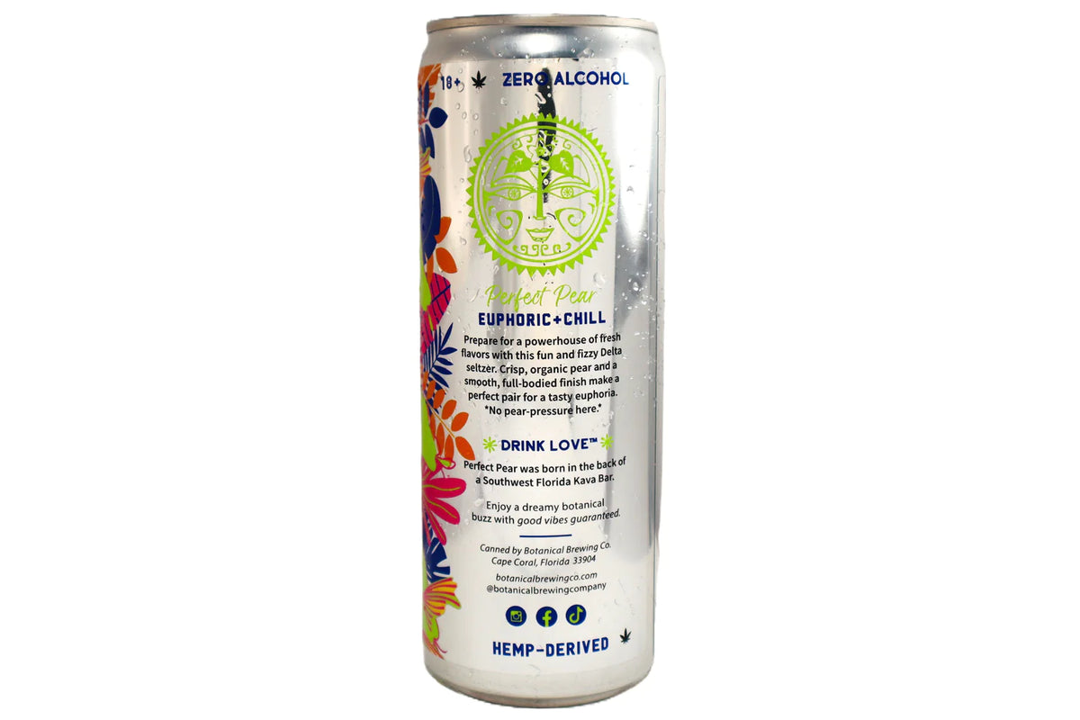 10MG Delta-9 Perfect Pear Seltzer - Botanical Brewing Co. – Golden Rind ...